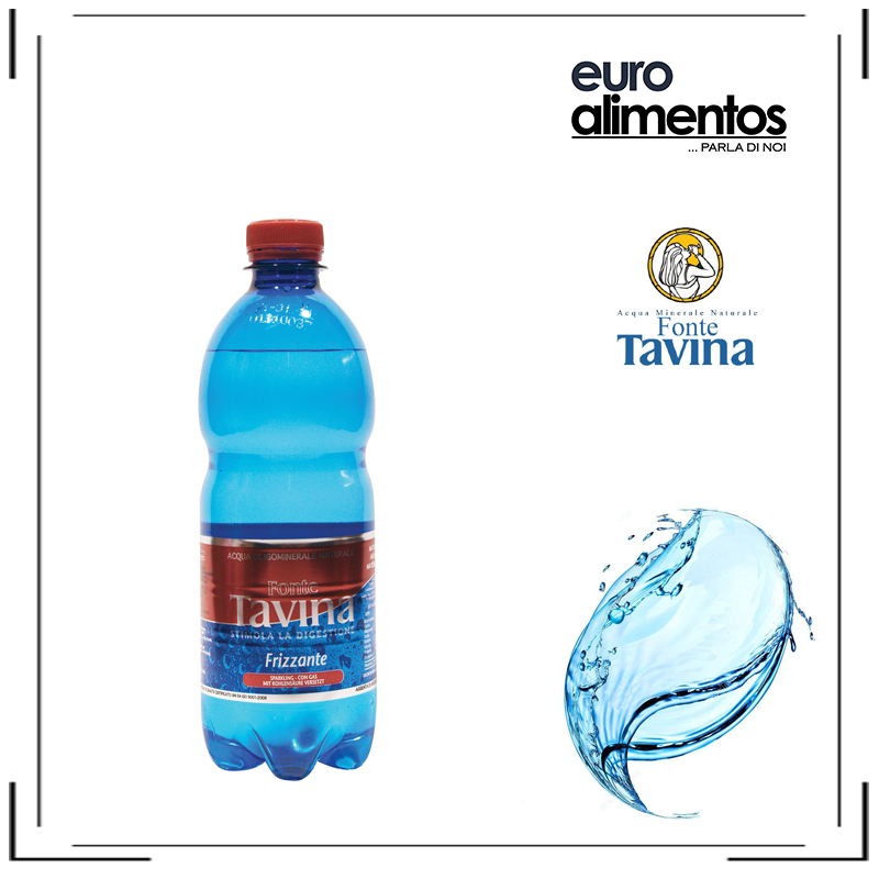 AGUA TAVINA MINERAL CON GAS 500 ML – Euroalimentos